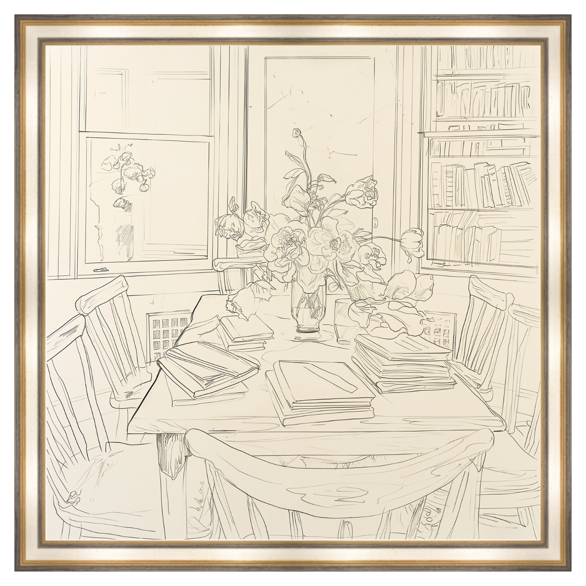 'It's Here Somewhere' Pencil Drawing – Nest Interior Design