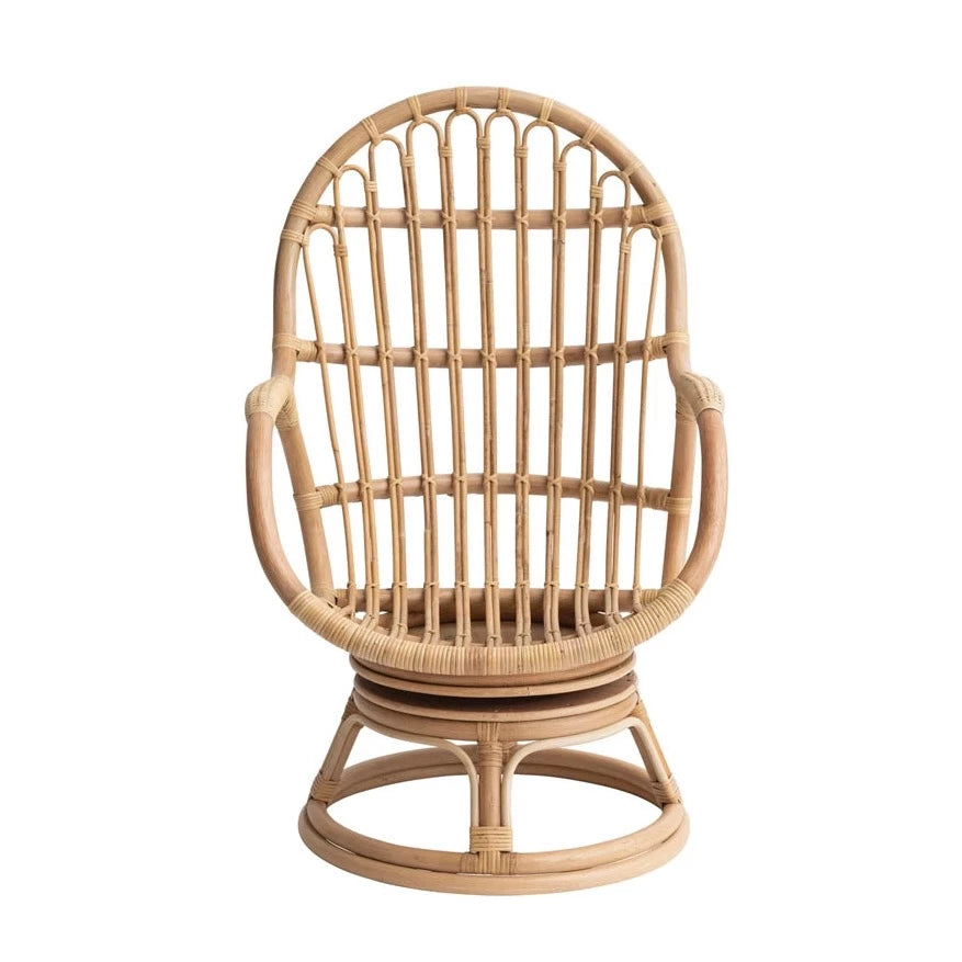Rattan Swivel Chair – Nest Interior Design